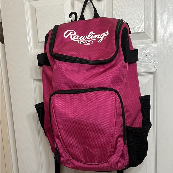 Rawlings | Accessories | Rawlings Pink Backpack Softball Baseball ...